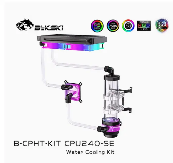 ZeroX x Bykski B-CP-KIT Split Soft/Hard Tube Water Cooling CPU / GPU ...